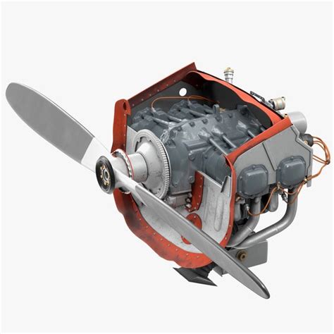 Lycoming Engines Usdz Models For Download Turbosquid