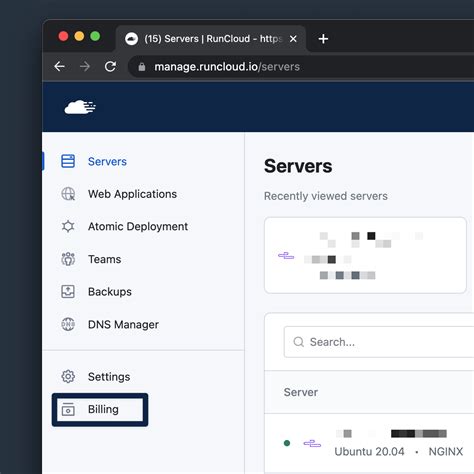 Updating Your Payment Method RunCloud Docs