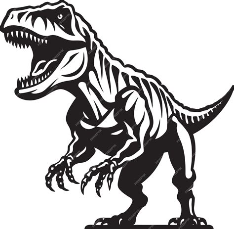 Dino Dynasty Iconic Tyrannosaurus Graphic Primeval Power T Rex Vector