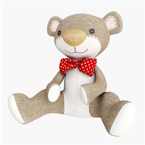 3d Model Of A Teddy Bear Plush Bear 3d Model 12 3ds Obj Max Fbx