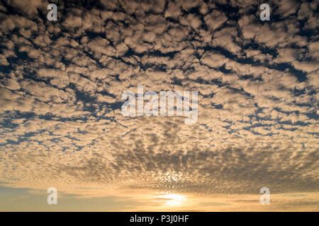 Altocumulus Stratiformis Cloud Formation Stock Photo Alamy