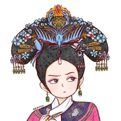 甄嬛传动漫q版头像 知乎