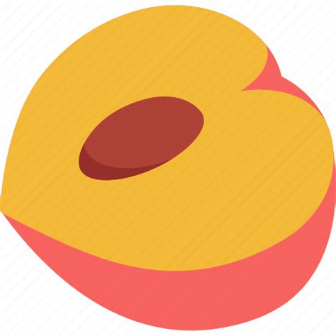 Peach Half Cut Fruit Food Sweet Icon Download On Iconfinder