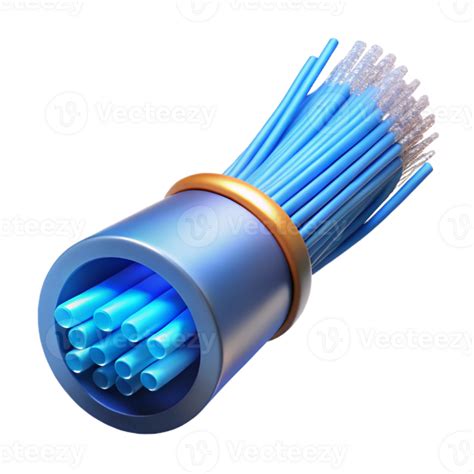 Serene Creative A Close Up Of A Fiber Optic Cable Transmitting Data Illuminated By A Pulsing