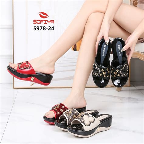 Jual Sofiya Original 5978 24 Sendal Wedges Wanita Best Seller Shopee