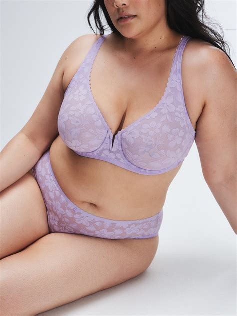 Lavish Lace Unlined Full Coverage Bra In Purple Savage X Fenty