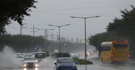 매미급 태풍 힌남노에 운전자 초비상 안전 운행·주차 요령 이렇게