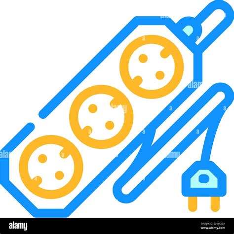 Cord Socket Color Icon Vector Cord Socket Sign Isolated Symbol