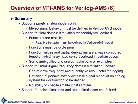 Ppt Overview Of Vpi Ams For Verilog Ams 1 Powerpoint Presentation