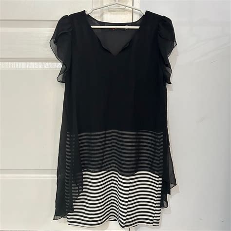 Black And White Office Dress On Carousell