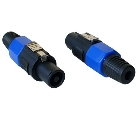 20pcs 4 Pin Speakon Speaker Connector Male Audio Plug Locking Design In