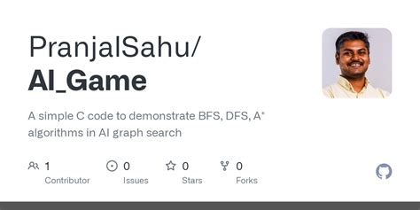 Github Pranjalsahu Ai Game A Simple C Code To Demonstrate Bfs Dfs A Algorithms In Ai Graph