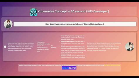 17 How Does Kubernetes Manage Databases Statefulsets Explained Youtube