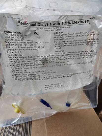 Peritoneal Dialysis Solution Dialysis Peritoneal Peritoneal Dialysis Solution And Dialysis
