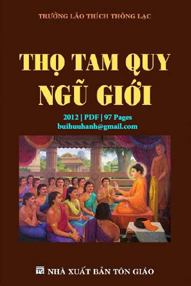 Thọ Tam Quy Ngũ Giới NXB Tôn Giáo Thích Thông Lạc Trang Sách Việt Nam