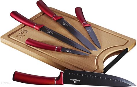 Berlinger Haus Zestaw 5 Noży Burgundy Bh/2552A Z Deską - Opinie i ...