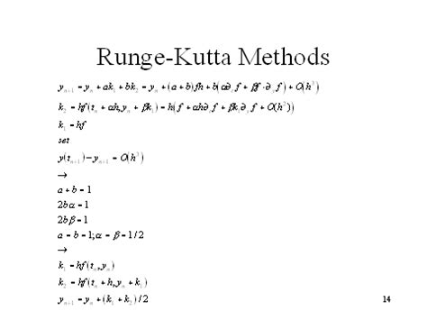Runge Kutta Methods