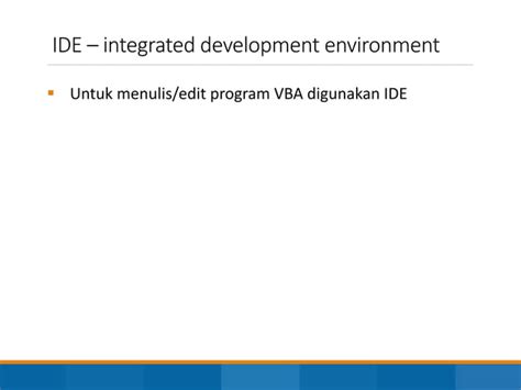 04 Pengenalan Dan Dasar Ms Office Excel Vba Pptx