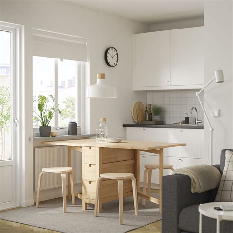 Nordenkyrre 餐桌附4張椅凳 樺木樺木 2689152 公分 Ikea 線上購物