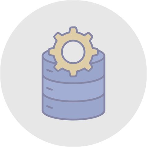 Database Management Line Filled Light Circle Icon 38976910 Vector Art At Vecteezy