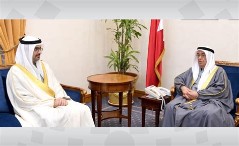 سمو الشيخ محمد بن مبارك آل خليفة يستقبل سمو محافظ المحافظة الجنوبية