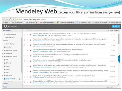 Managing References Mendeley Reference Manager Dzed