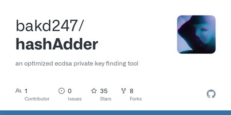 Github Bakd247hashadder An Optimized Ecdsa Private Key Finding Tool