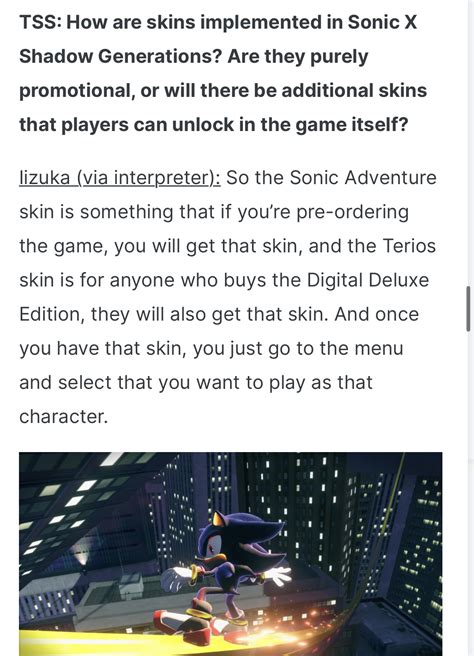 It S Official Sonic X Shadow Generations Releases October Th Page Games Sonic Stadium