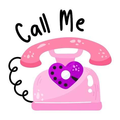 Premium Vector An Amazing Flat Sticker Of Call Me