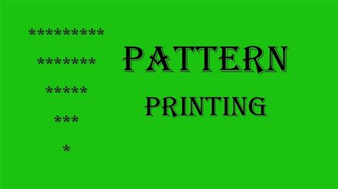 Inverted Star Triangle Pattern In C Prg 5 Youtube