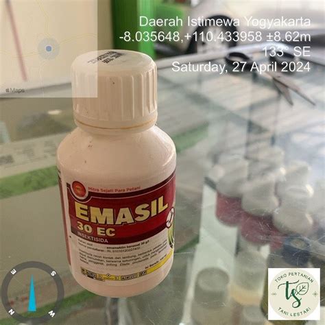 Jual Insektisida Emasil 30ec Emamektin Benzoat 30gl Pengendali Ulat