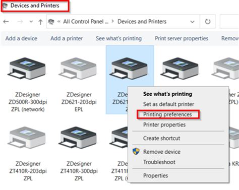 使用 Zdesigner Driver V8 或 V10 设置浓度和速度