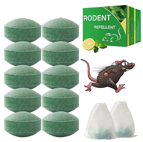 Criyale Rat Repellent For Car Home 10 Tablets Peppermint Oil For Mice
