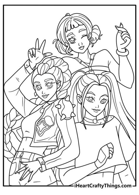 Kpop Demon Hunters Coloring Pages 46 Printables For Free