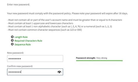 Password Manager Password Policies Should Match Active Directory