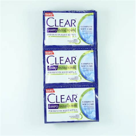 Jual Clear Sampo Anti Ketombe Sampo Clear Biru Renceng Isi 24 Sachet