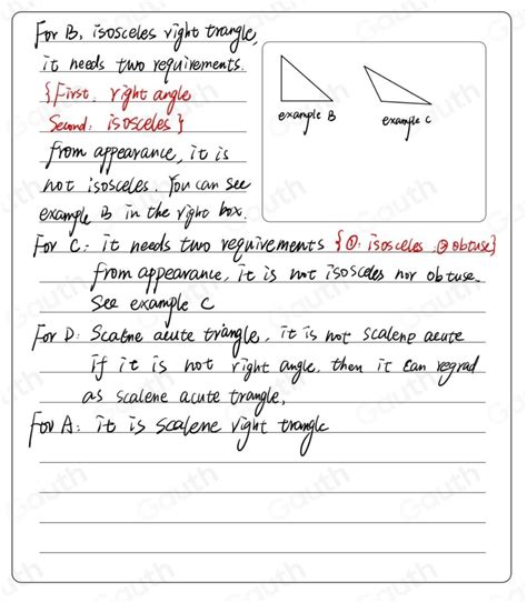 solved judging by appearance classify the triangle by its sides and