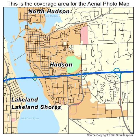 Aerial Photography Map Of Hudson Wi Wisconsin