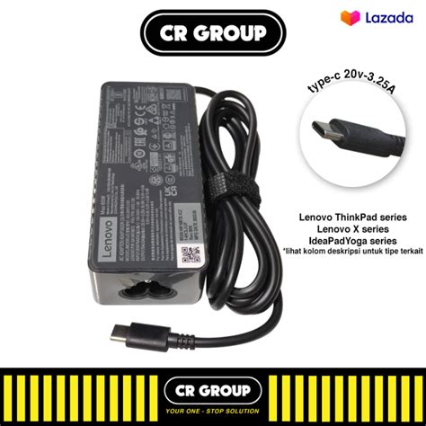 Lenovo Laptop Charger 20v Type C Kompatibel Untuk Lenovo ThinkPad X1 Carbon Yoga Edge Lazada