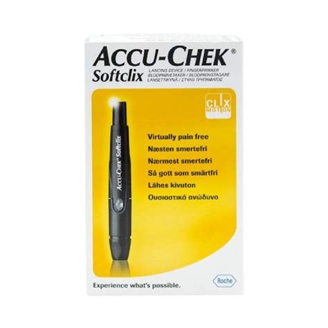 Accu Chek Softclix Kit Lancing Device 25 Lancets Softclix Lancing Device Lancets Set