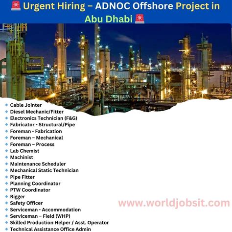 🚨 Urgent Hiring Adnoc Offshore Project In Abu Dhabi 🚨