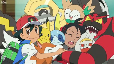Pokémon Ash reencontra seus Pokémon de Alola Dublado YouTube