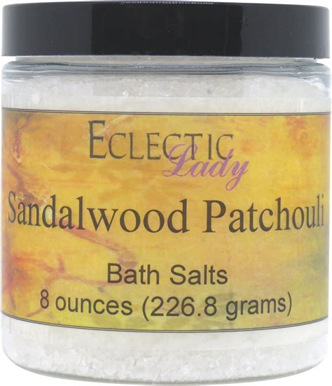 Sandalwood Patchouli Bath Salts By Eclectic Lady 8 Ounces