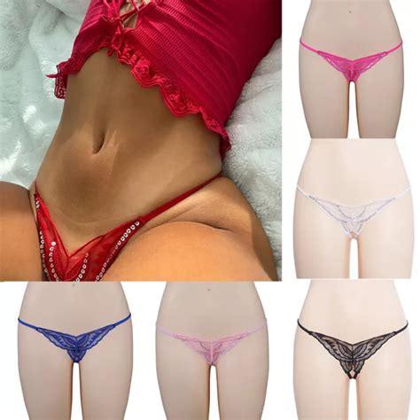FRAUEN SEXY SPITZEN Slip Crotchles G String Tangas Dessous Unterwäsche N EUR PicClick DE