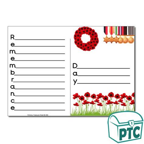 Remembrance Day Themed Acrostic Poem