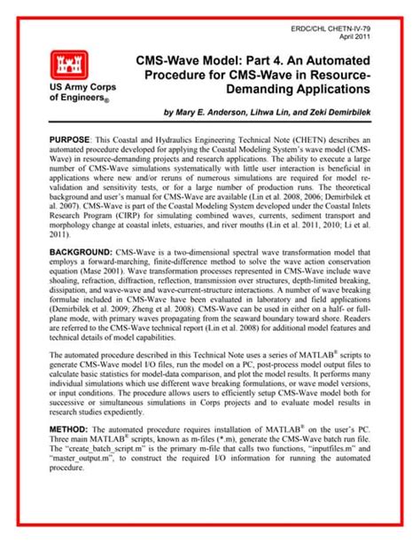 Cms Wave Model Pdf