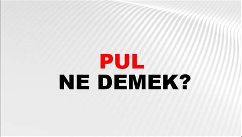 Pul Ne Demek Pul Kelimesinin Tdk Sözlük Anlamı Nedir Ntv Haber