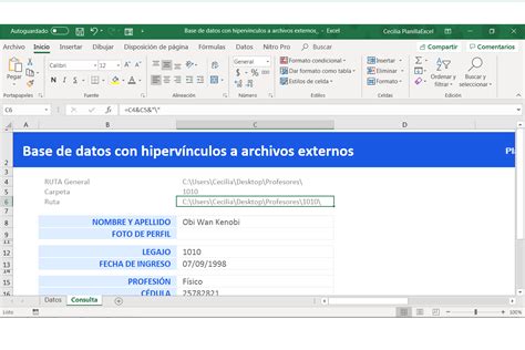 Cómo hacer una base de datos en Excel con enlaces a archivos