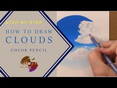How To Draw Clouds With Colored Pencil Step By Step YouTube In Cloud Drawing Colored