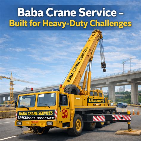 Hydraulic Crane Rental And Lifting Solutions In India Baba Crane Services